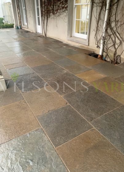Reclaimed Custom House square paving flags