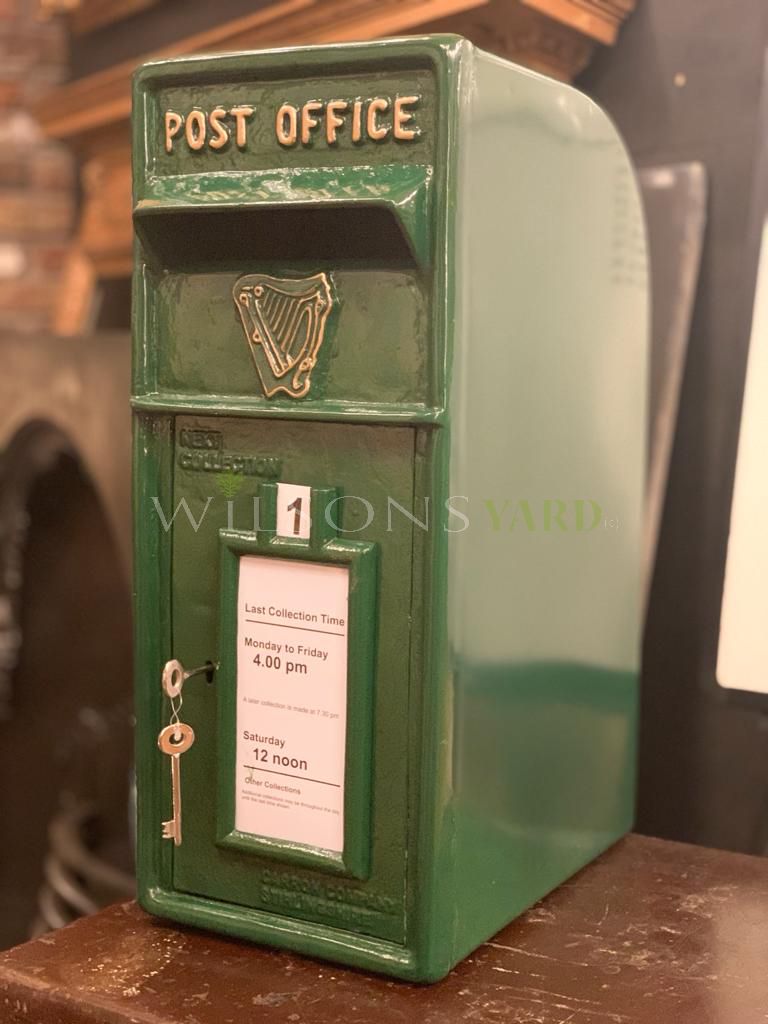 Green Irish Post box Square Top