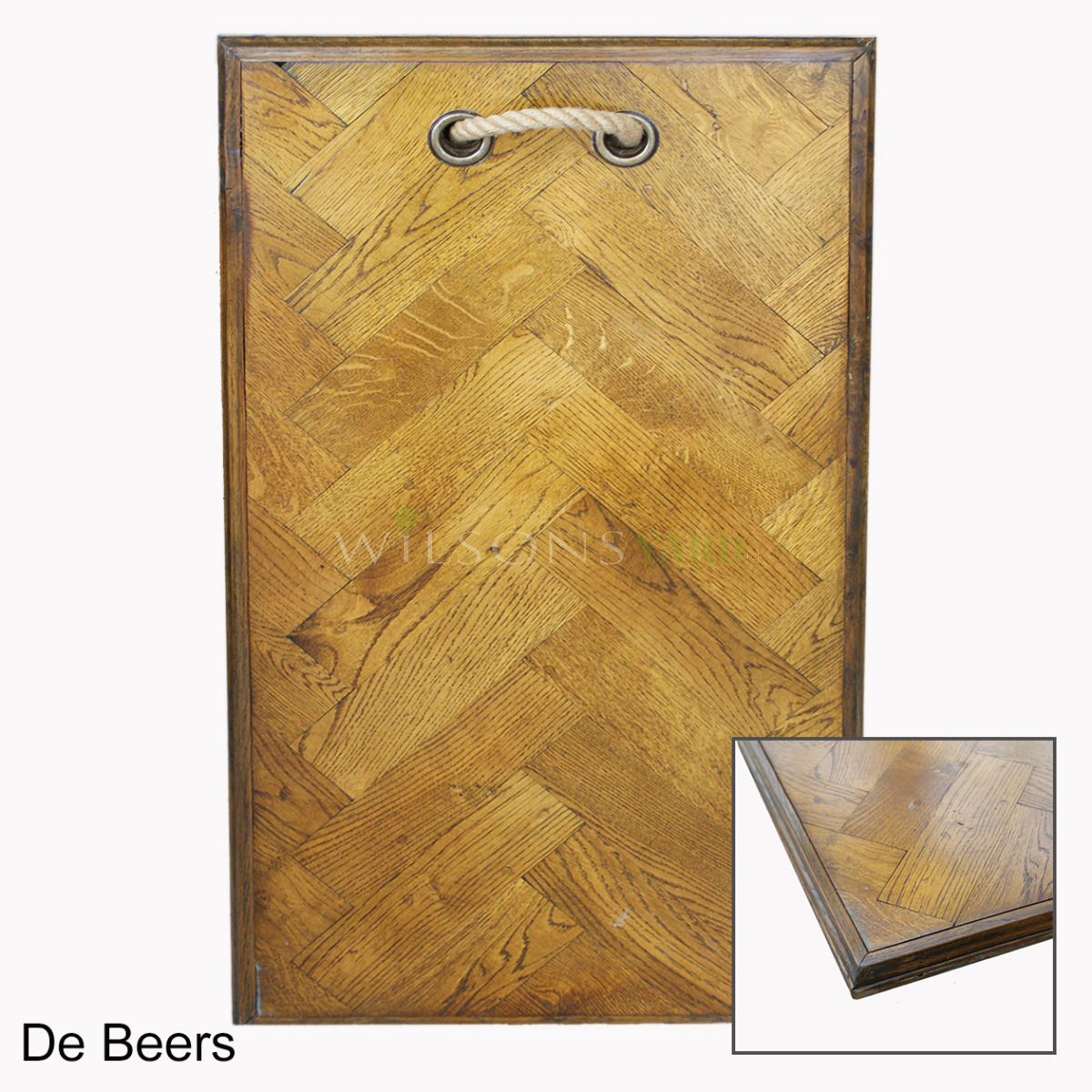 Kitchen / Dining table with axe legs in reclaimed oak