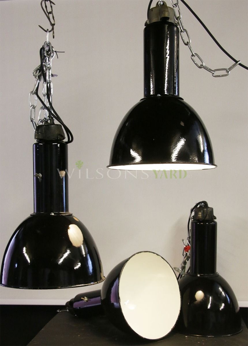 Vintage industrial (Bauhaus style) German lights.