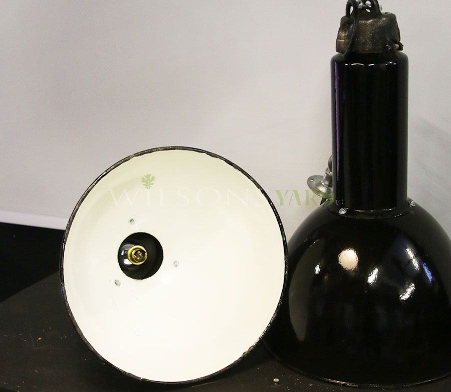 Vintage industrial (Bauhaus style) German lights.