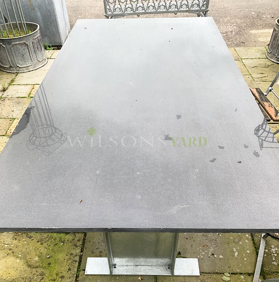 Granite topped garden table