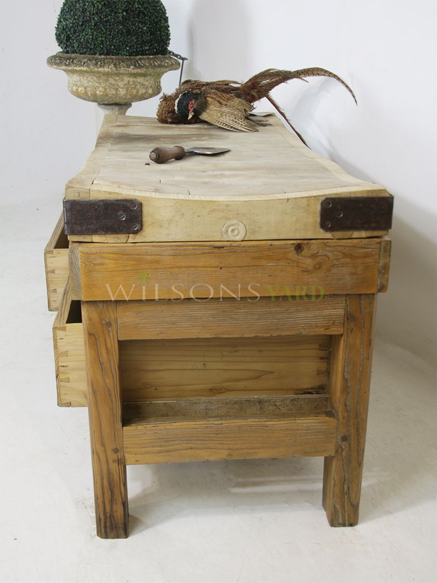 Antique butchers block