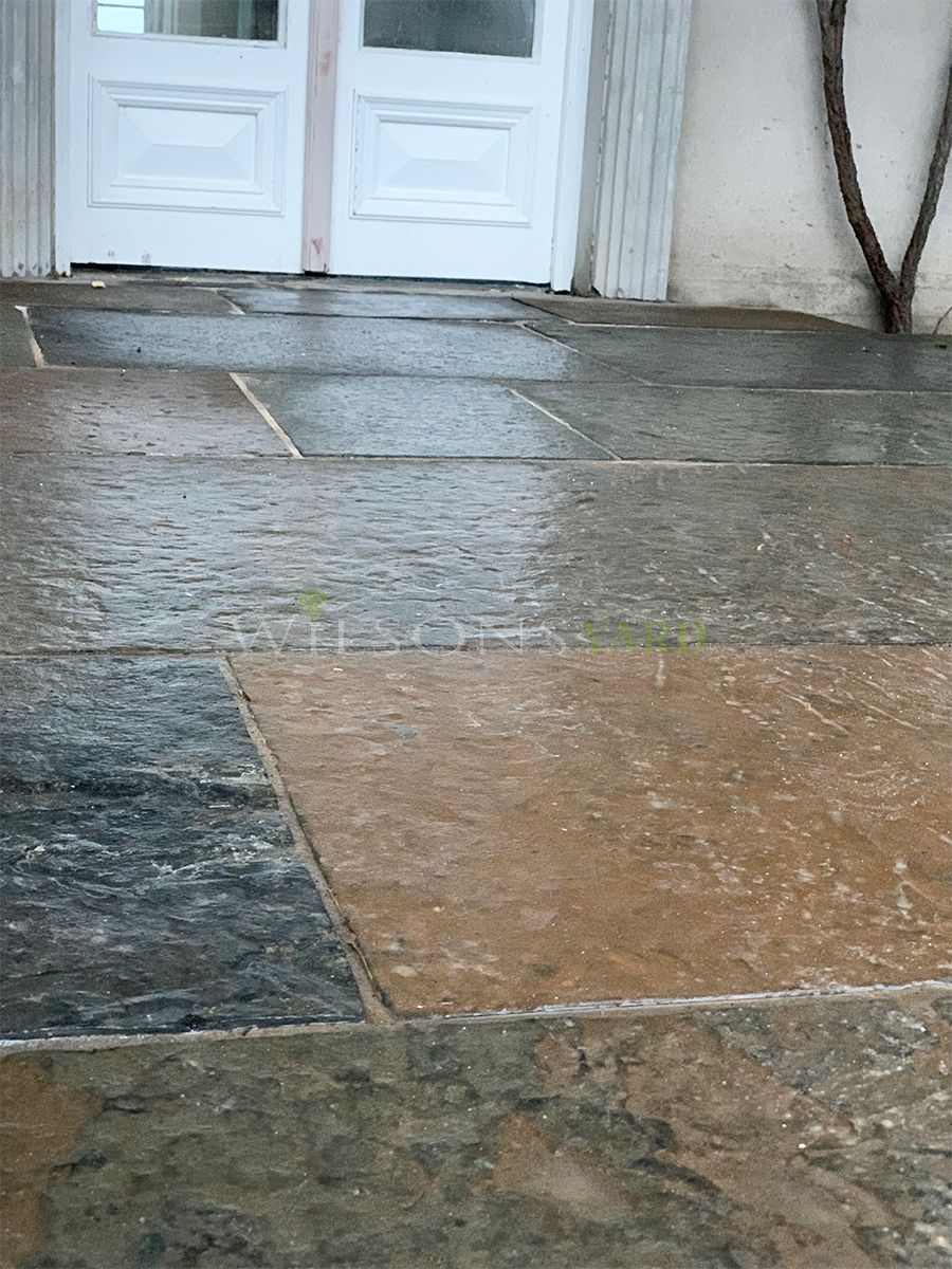 Reclaimed Custom House square paving flags