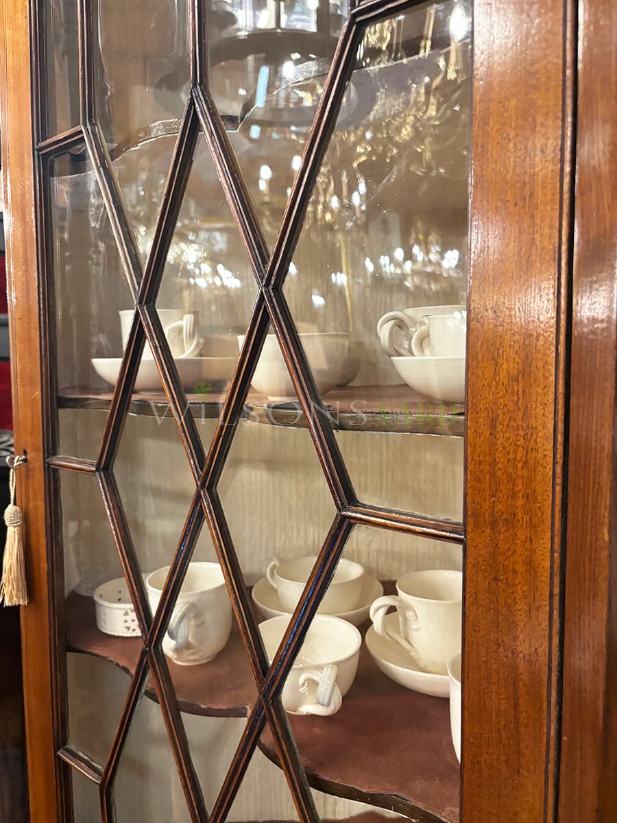 Beautiful glazed corner cupboard