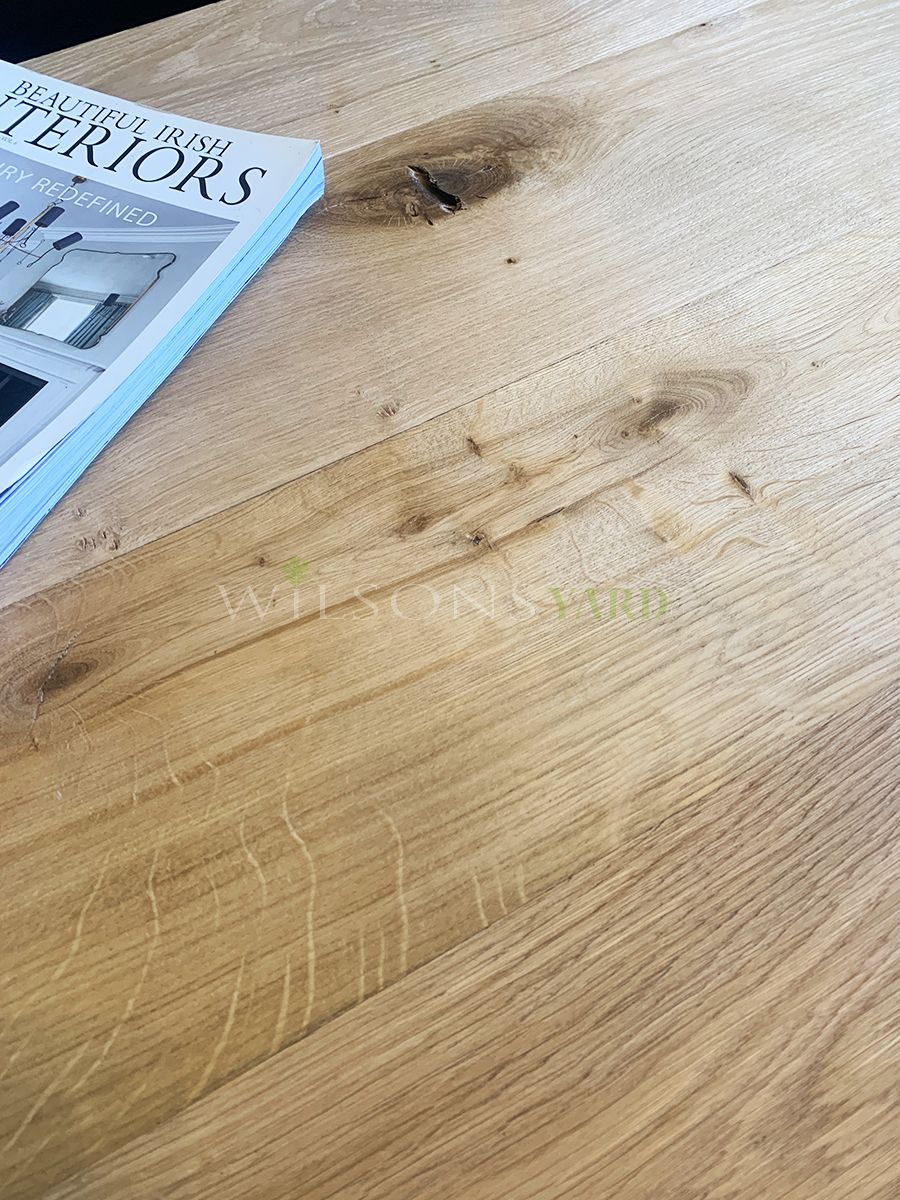 Solid Rustic Unfilled Solid French Oak Plank T&G (Square Shoulder)