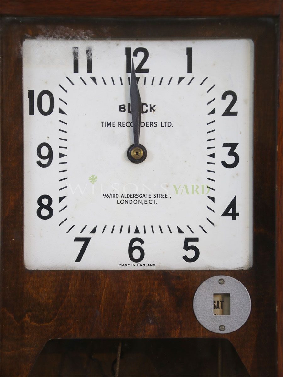 Original Mill clock in workers clock