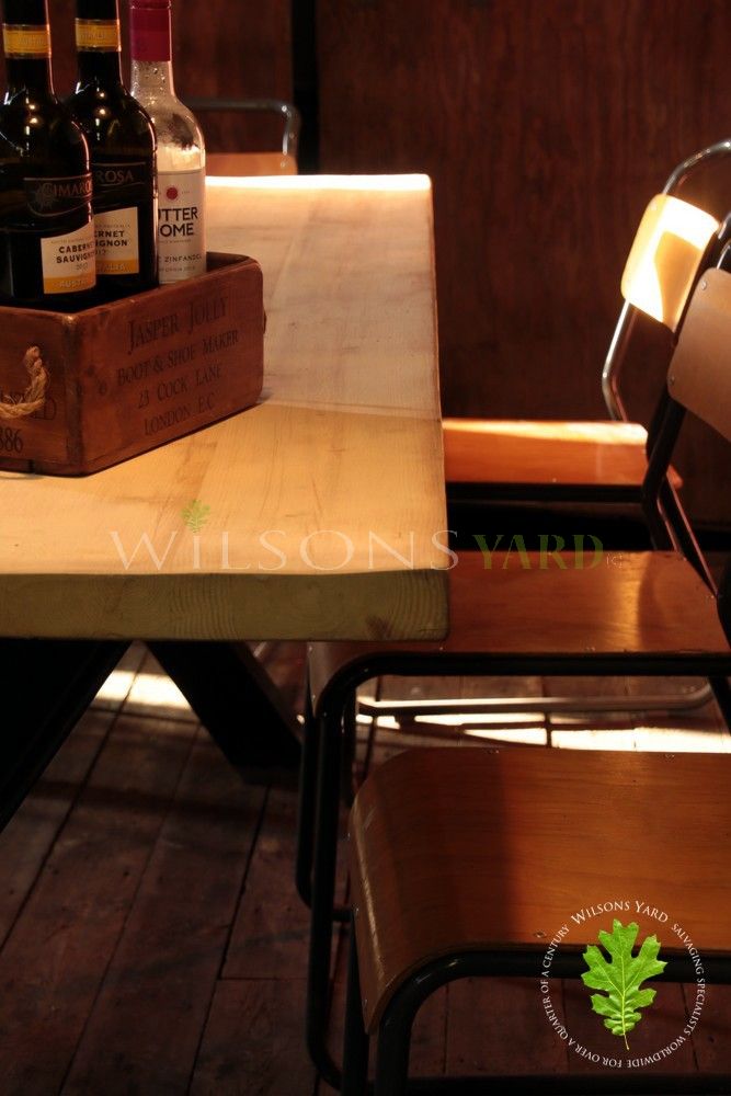 Industrial Table with Axe Legs