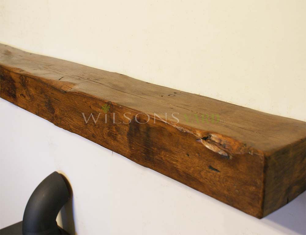 Reclaimed medium Pine fireplace and stove beams