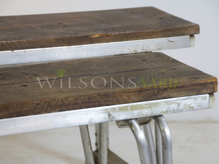 Pair of industrial style benches