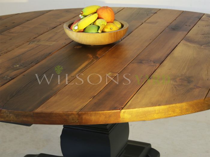 Round Table with Reclaimed Top