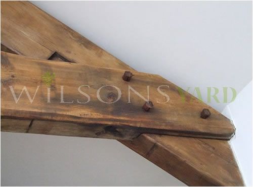 Reclaimed Pine A Frame Truss with a raised Tie Beam