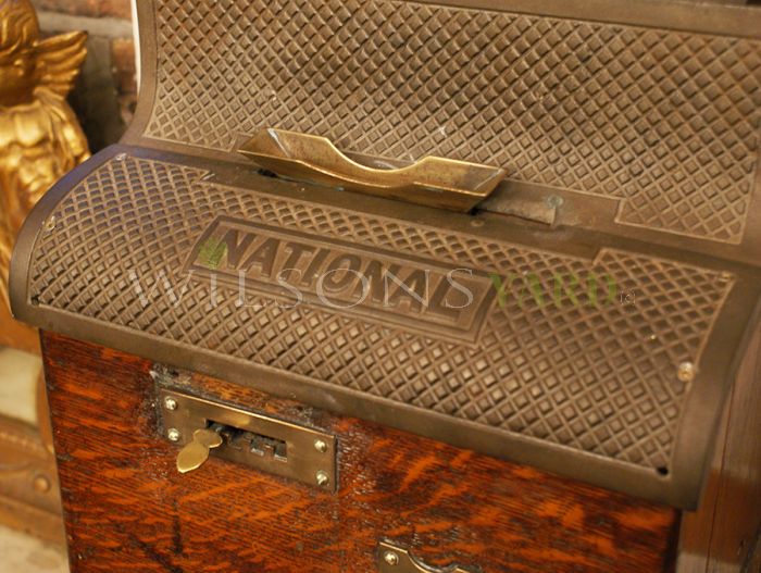 Industrial Oak clocking in machine