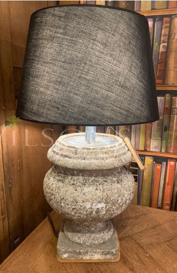 Pair of antique Marble stone lamps (circa 1800)