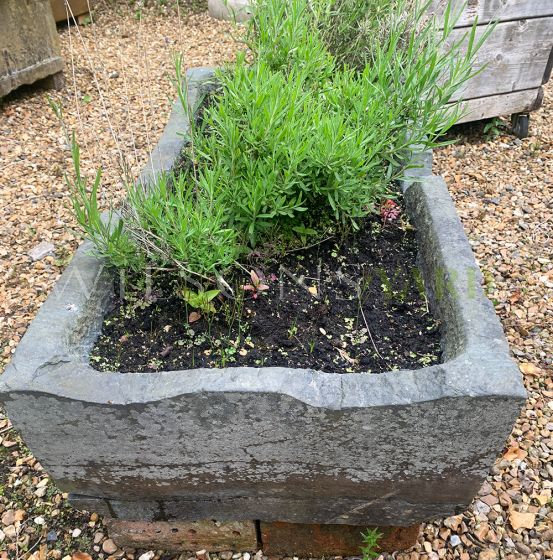Lovely unusual 19th century Welsh slate trough / planter
