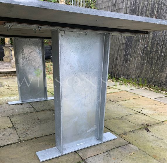 Granite topped garden table