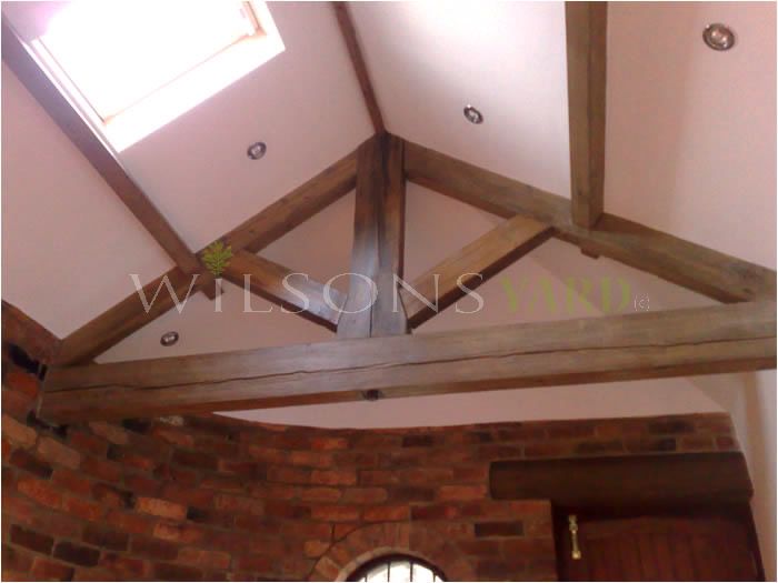 king post truss in Pine