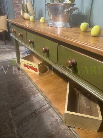 Handmade Oak bespoke 3 drawer side server