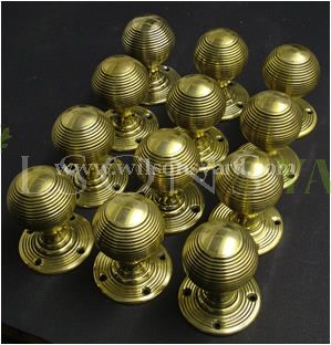 Solid Brass Beehive Handles