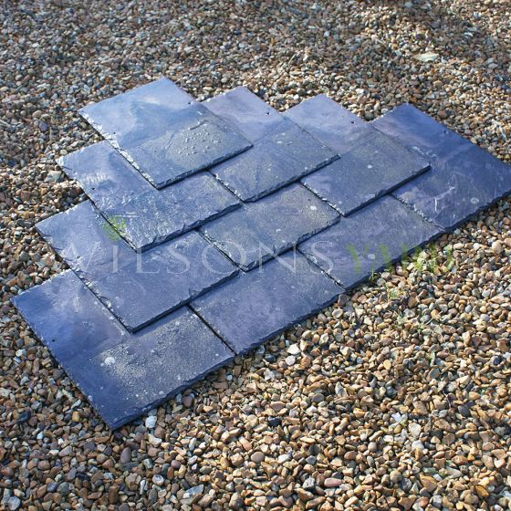 Reclaimed Bangor Blue 24 x 14 roof slates (All off one job lot)
