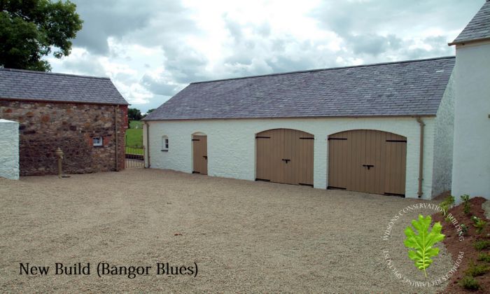 Reclaimed Bangor Blue Slates.