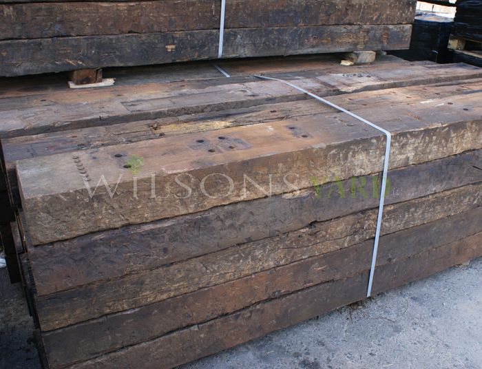 Reclaimed railway sleepers