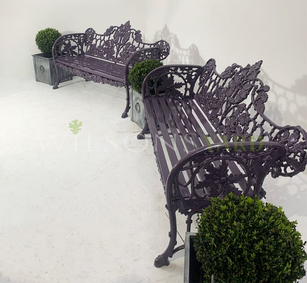 Beautiful Cast Iron Coalbrookdale style benches